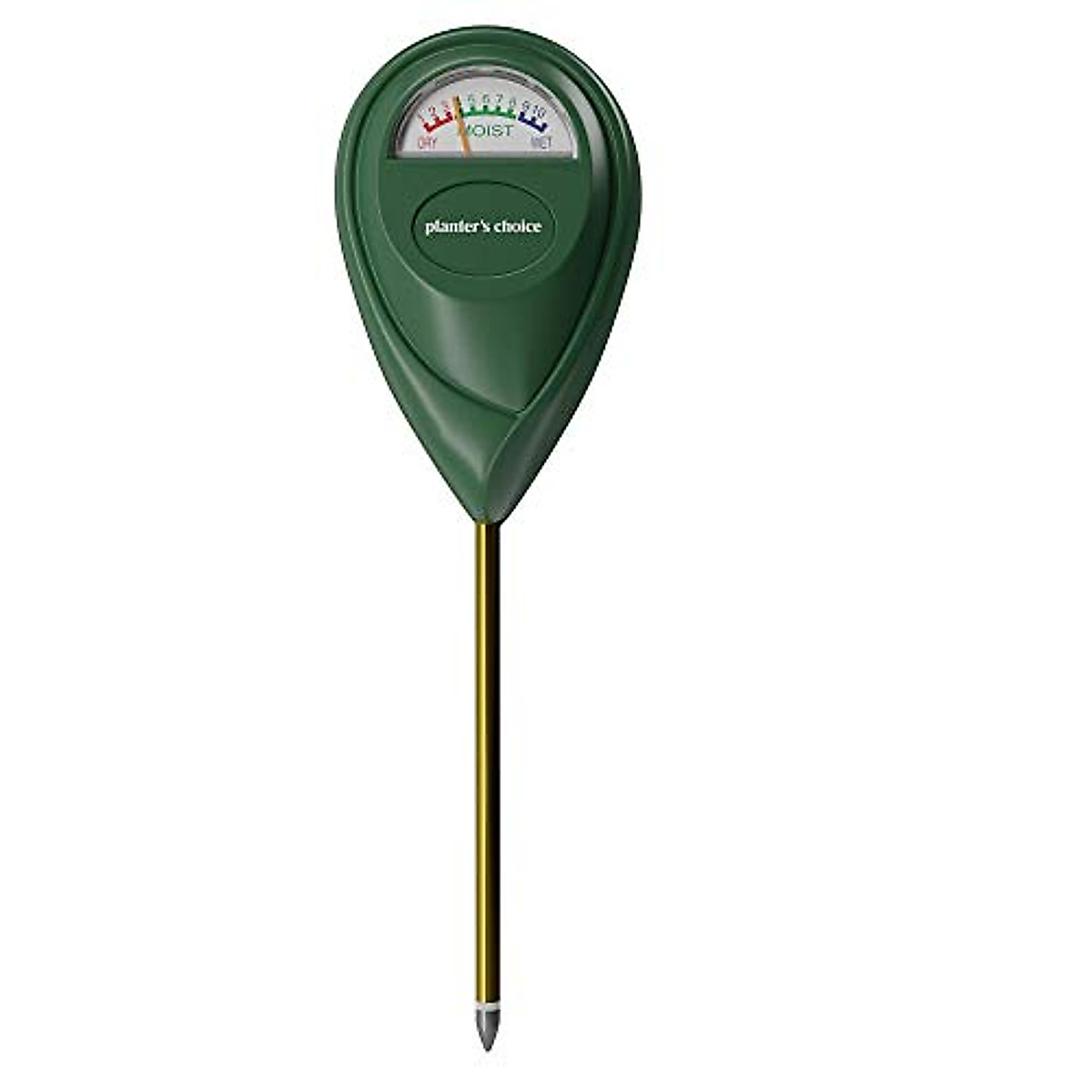 Planters' Choice Indoor Plant Moisture Meter Soil Tester - No Batteries Required : Water Sensor Hydrometer for Plants : Houseplant Care - Gardening Tools - Planting Accessories
