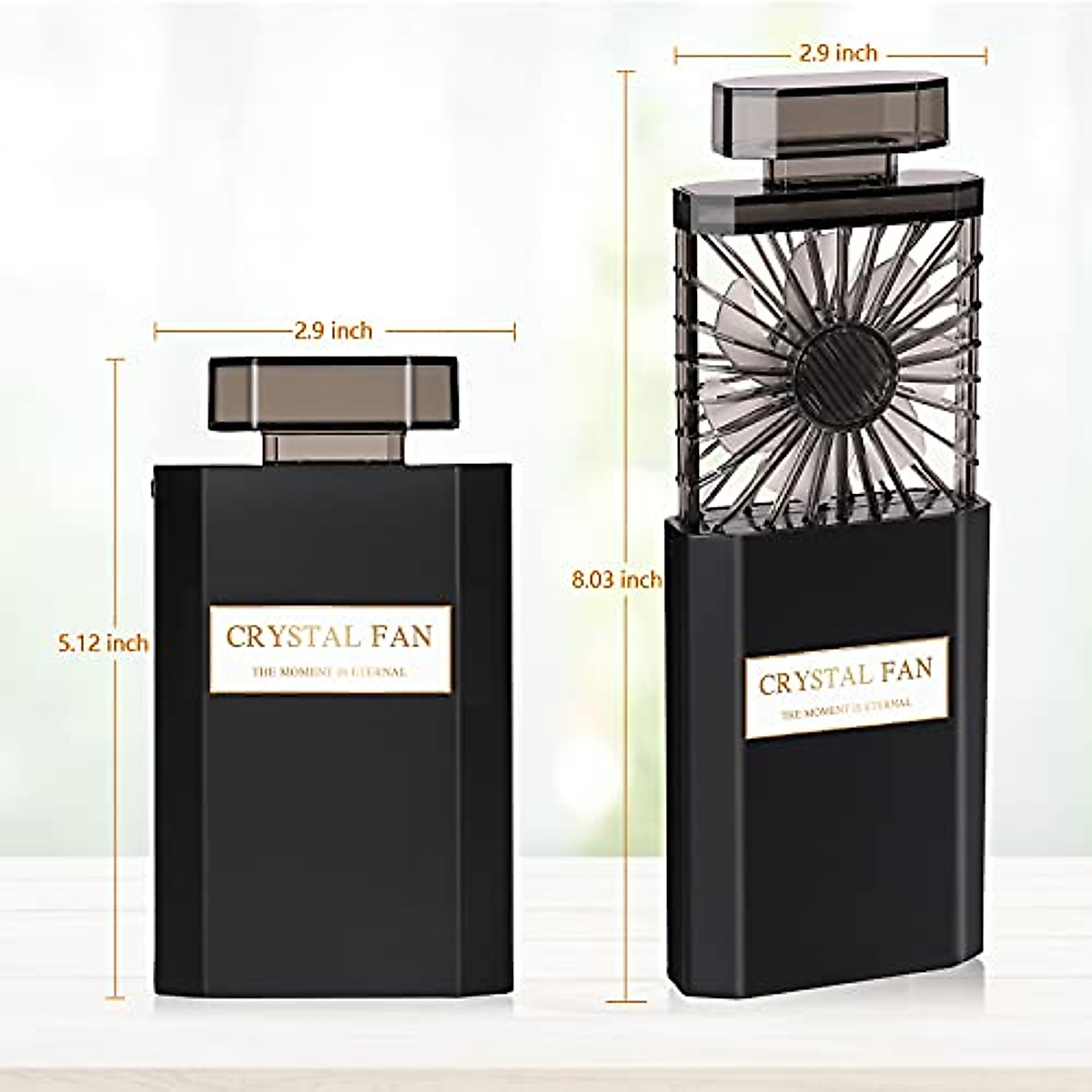 seOSTO Mini Portable Fan Rechargeable,Battery Powered Fan,Handheld Fan With 3 Speeds Electric Fan For Girls Woman Office School Working Home