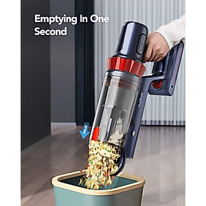 HONITURE Cordless Vacuum Cleaner, 400W 33Kpa Stick Vacuum Cordless with LCD Smart Touchscreen, Max 50mins, 7-Layer Hepa, 6 in 1 Lightweight Handheld Vacuum for Hardwood Floors,Carpets,Stairs,Pet Hair