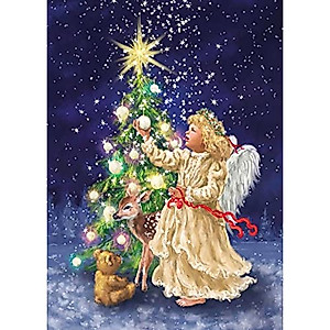 antor Diamond Painting Kits for Adults DIY 5D Diamond Art Christmas Tree Deer Girl Picture Full Drill Rhinestone Stocking Stuffers Christmas Gift for Women Kids Grils Home Wall Decor 12x16 inch