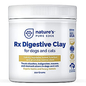 Rx Clay for Digestion for cat and Dog Stomach Relief. Cat and Dog Anti Diarrhea Medication. Cat and Dog Stomach Upset Medicine for cat and Dog Diarrhea. Extra Large 210 Grams. Veterinary Grade.