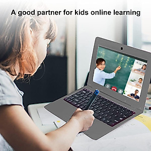 aichiw 10.1" Inch Laptop Mini Notebook, Portable Mini Computer with Intel CPU 4GB RAM 64GB eMMC Storage, Laptop Sleeve, Wireless Mouse, Mini Laptop with Windows 10(White)