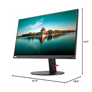 Lenovo - Open Source ThinkVision P24h-10 23.8" WQHD LED LED Monitor - Glossy Black
