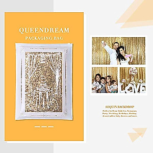 8ft x 8ft Gold Sequin Backdrop Curtain Glitter Photo Booth Backdrop for Wedding Birthday Baby Shower Event Decor