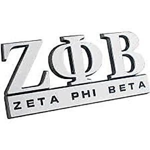 Zeta Phi beta Car Decal Tag