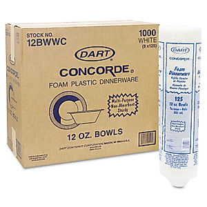 DCC12BWWCR - Concorde Foam Bowl