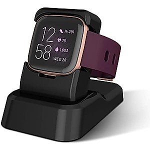Compatible with Fitbit Versa 2 Charger Stand, Kasmotion Replacement Charging Stand Clip Charging Cradle Dock Adapter Holder Compatible with Fitbit Versa 2