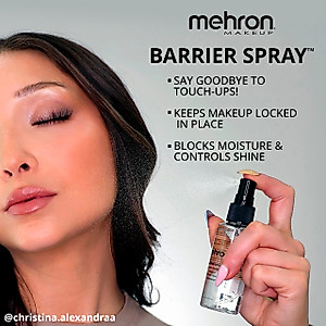 Mehron Barrier Spray Carded Makeup Accessory, 1 Ounce