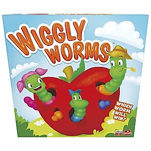 Goliath Games 919207.006 Wiggly Worms Kids Games | for Ages 4+ | for 2-4 Players, Multi