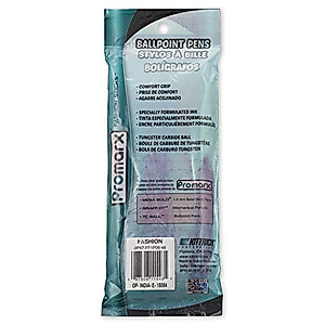 Promarx Tc Ball Pro Grip Fashion Ballpoint Pens, 1.0 mm, Assorted Colored Ink, 6-Count