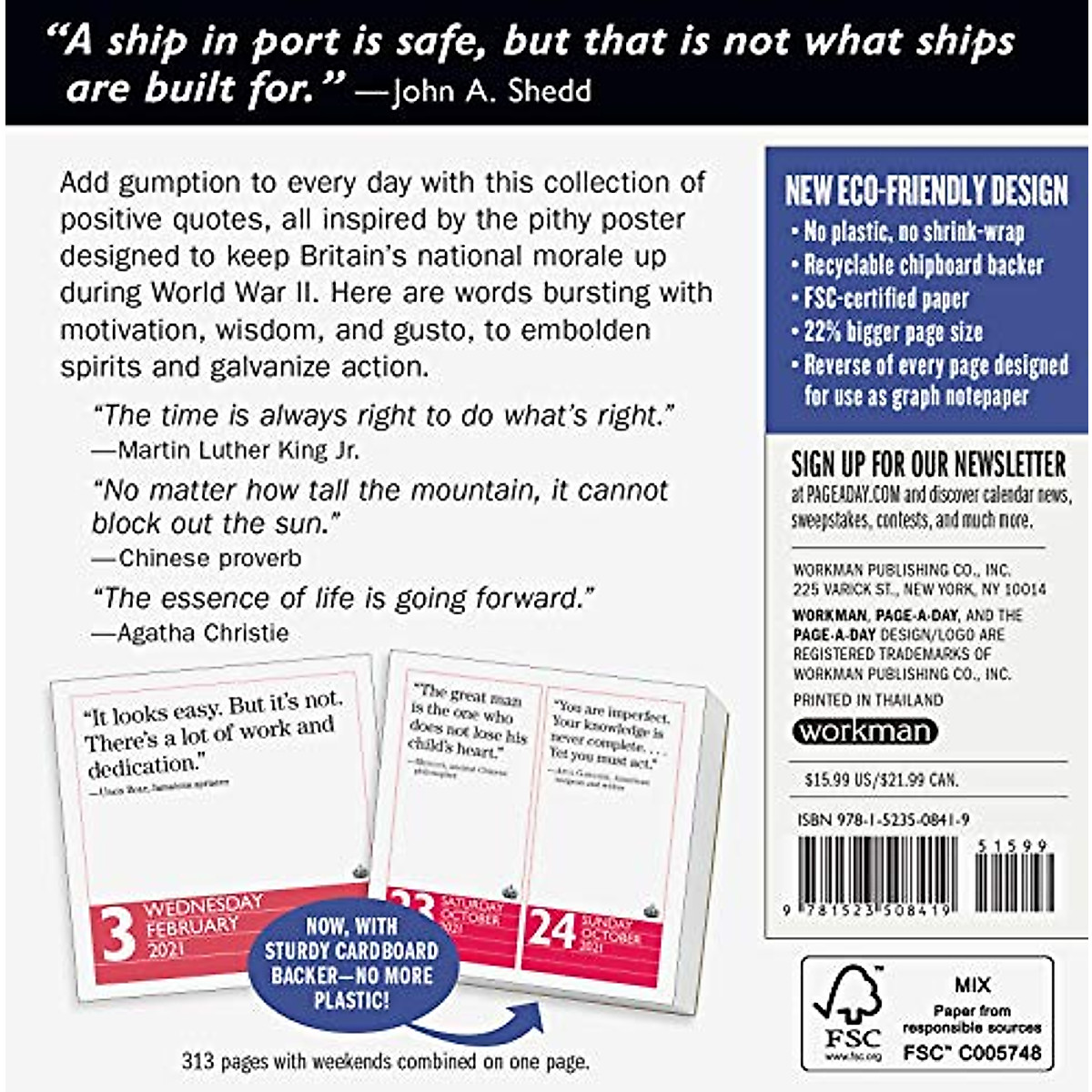 Keep Calm and Carry On Page-A-Day Calendar 2021