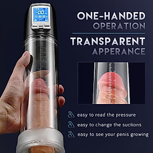 Portable Men's Vacuum Pump Enlargement Pump Male Enhancement Growth Pump Suitable for Underwear to Stimulate Pleasure Masturbation and Increase Strength Training Gift S28