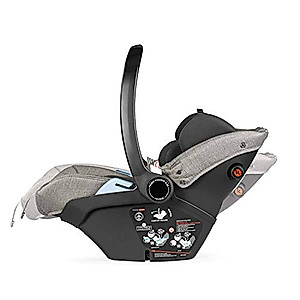 Peg Perego Primo Viaggio 4-35 Lounge - Reclining Rear Facing Infant Car Seat - Includes Base with Load Leg & Anti-Rebound Bar - for Babies 4 to 35 lbs - Made in Italy - City Grey (Grey)