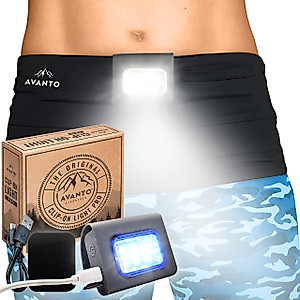 AVANTO PRO Magnetic Running Light, Original, USB-C Rechargeable Night Running Lights for Runners, Hands Free Dog Walking Lights for Night Walking, Clip On Runners Flashlight, Dog Collar Light