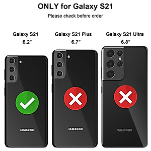 Jiunai for Samsung S21 Case, Galaxy S21 Case Credit Card IDs Cash Holder Shell Wallet Case Slide Cover Dual Layer Hard PC Soft TPU Rubber Cover Phone Case for Samsung Galaxy S21 5G 6.2'' 2021 Grey