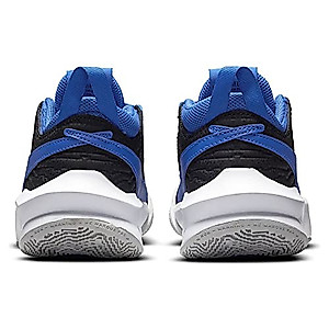 Nike Kid's Team Hustle D10 GS Basketball Shoe, Black/Game Royal-photon Dust, 7 Big Kid