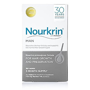 Nourkrin Man 180 tablets includes Nourkrin Shampoo and Conditioner