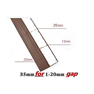 Door Weatherstrip Strong Adhesive Door Bottom Seal Black Rubber Strip 16.4 Feet Length Weather Stripping Door Bottom Seal Strip Door Winddow Sweep Weather Stripping Door Draft Stopper