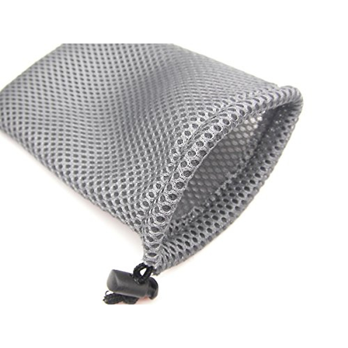ALL in ONE 6pcs Grey Nylon Mesh Drawstring Bag Pouches for Mini Stuff Cellphone Mp3 10x15cm (4x6 Inch)