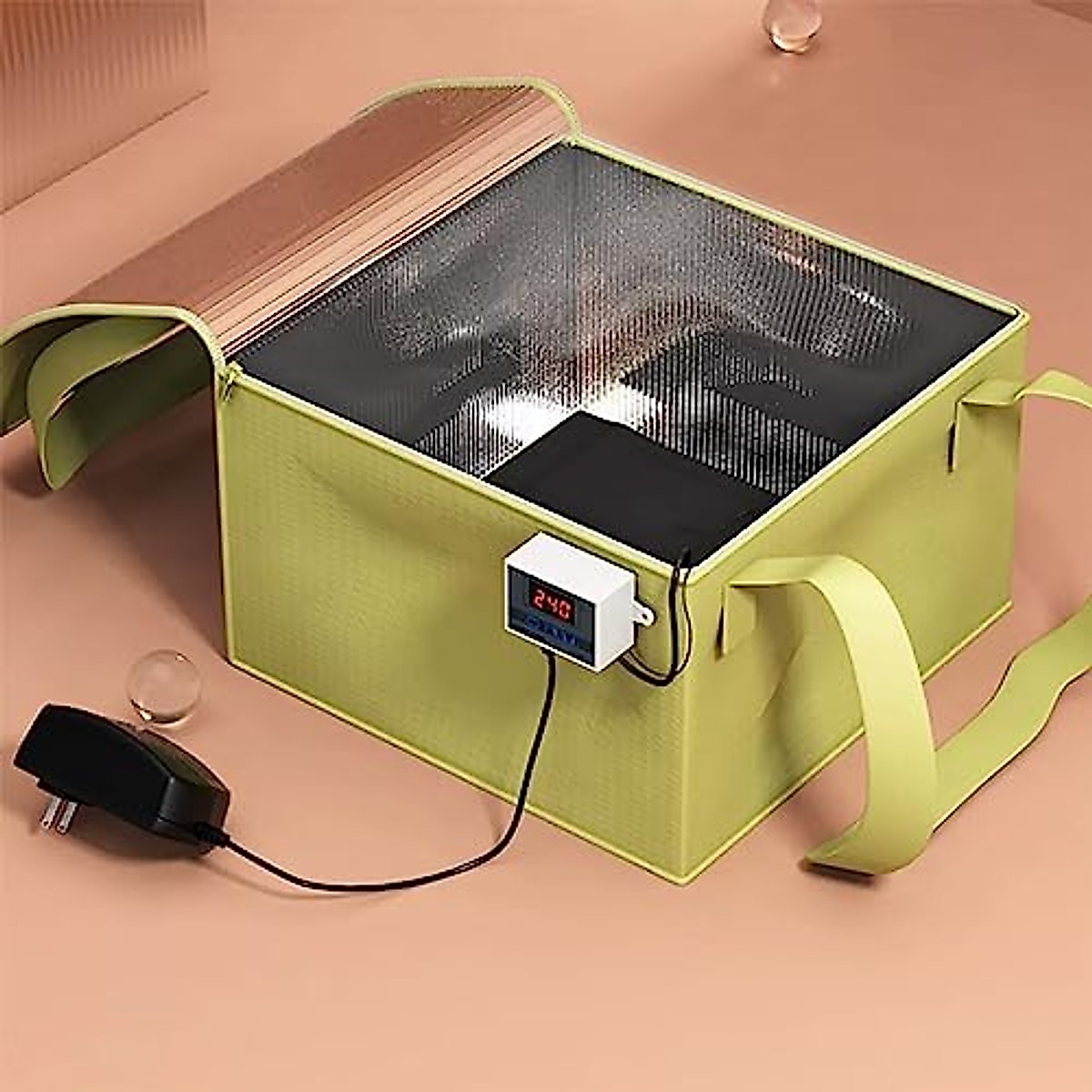 Sourdough Bread Making Tools Kit - Dough Proofer With Heater, Fold Proofer, Reusable Sour Dough Starter Jar - Low-Temperature Heating For Bread, Yogurt, Natto