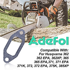 Adefol 6 x Exhaust Muffler Gasket for Husqvarna 365 362 371 372 365 362 371 372 385 390 XP 371K 375K Saws 503775901