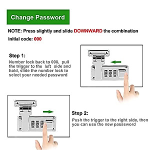 eoere 5.8L Combination Lock Medicine Cabinet w/Separate Removable Divider, First Aid Box w/Individual 3-Digit Lock, Child Proof Lockable Storage Box Aluminum Alloy, Size 10 x 7 x 7.3 Inches