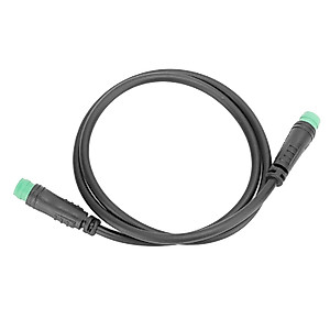 Pilipane Bicycle Computer Extension Cable, Electric Bike Display Extension Cable Waterproof Electric Bicycle Computer 5Pin Extension Cable for Bafang(Male Head)