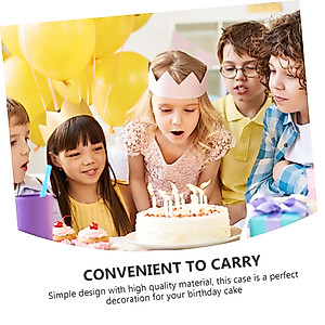Cabilock 1Set Box transparent cake box transparent gift cake container containers with lids clear container with lid airtight bread container food containers heighten plastic dessert box