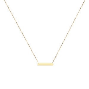 itianxi Gold Dainty Bar Necklace for Women,14K Gold Plated Cute Tiny Horziontal/Balance Necklace,Delicate Fashion Necklace