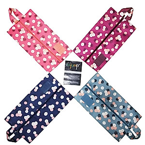 M-jump 4 Pack Travel Essentials Shoe Bags 4 Colors Fashion Shoe Bags for Men & Women Shoe Storage, Travel Accessories Vacation, Luggage Organizer Portable Shoe Pouch with Handle