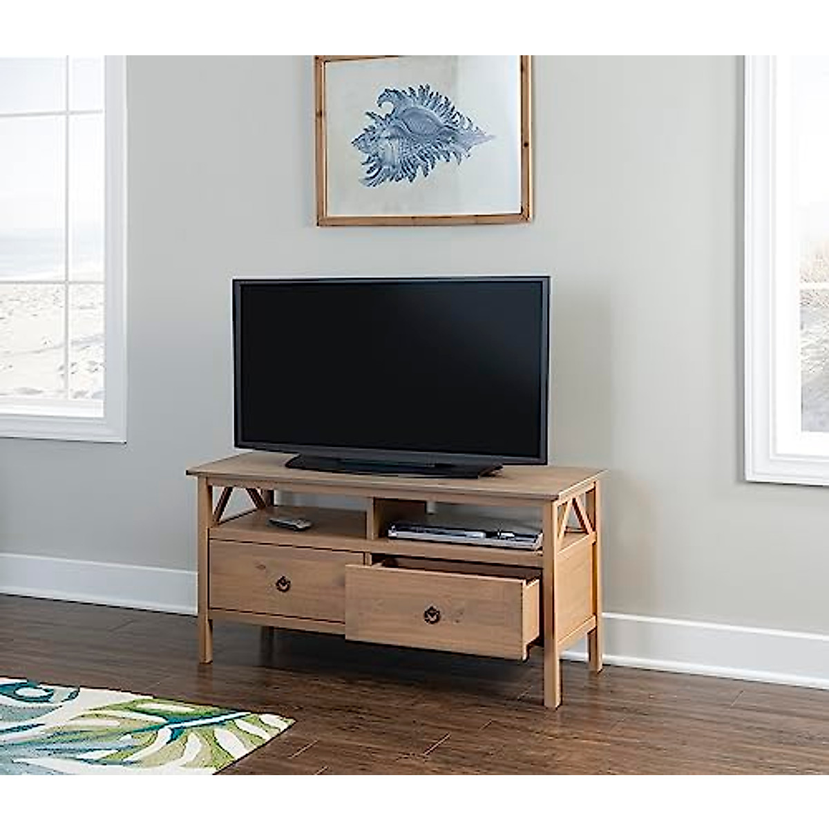 Linon Titian Driftwood TV Stand