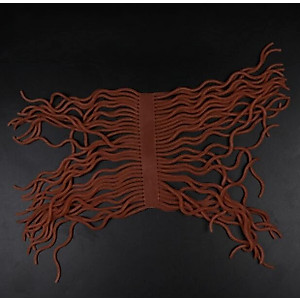 WellieSTR 1 Bundle(60strands) Leg Squirmy Wormy Fly Tying Materials for San Juan Fly Flies Soft Lure Ultra Stretchy Fishing Worm Body Trout Floating - Brown