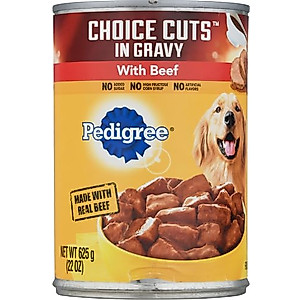 Pedigree Wet Dog Food, Choice Cuts in Sauce with Beef, 13.2 Ounce (Pack of 12)