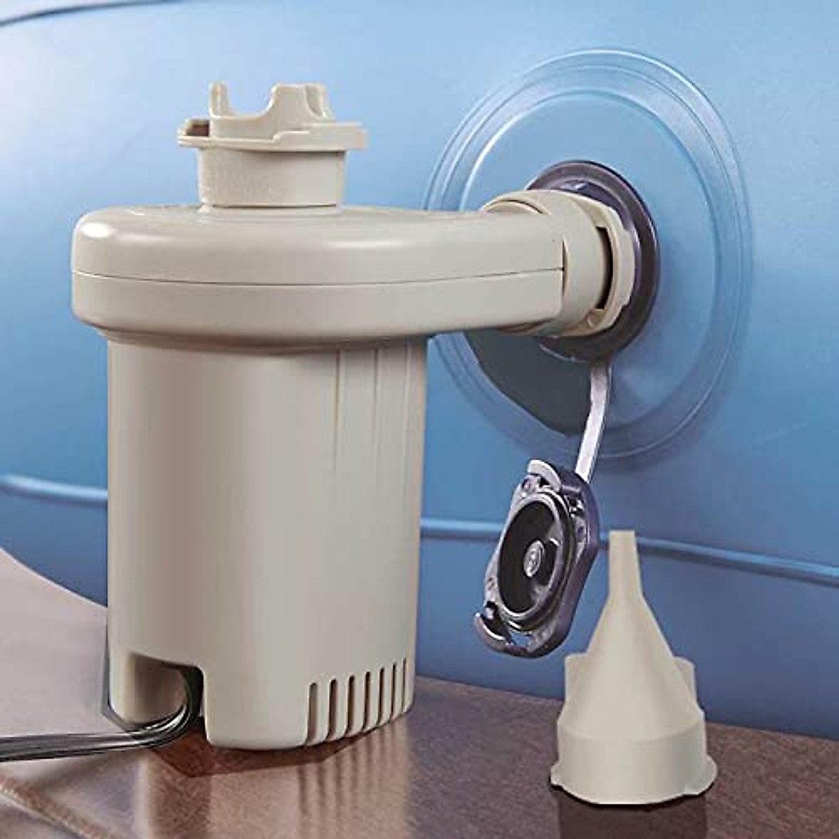 Beautyrest Hi Loft Air Bed Mattress with Pump and Edge Support, 17" Queen