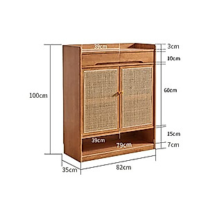 CLoxks Shoes Cabinet Shoe Cabinet Home Entry Shoe Cabinet Living Room entryway Storage Cabinet partition Storage Cabinet Show Cabinet (Size : 82x35x100cm)