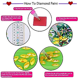 Sailboat and Starfish Diamond Painting Bookmark - pigpigboss 2 Packs DIY Bookmark Diamond Painting Arts Crfats Kit Leathe Tassel Diamond Painting Bookmark Starfish Bookmark Diamond Dots (21 x 6 cm)