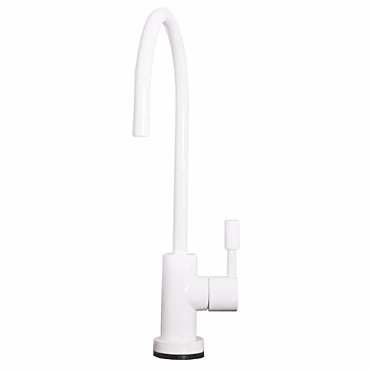 Westbrass D2036-NL-50 11" Contemporary 1-Lever Handle Cold Water Dispenser Faucet, Powder Coat White