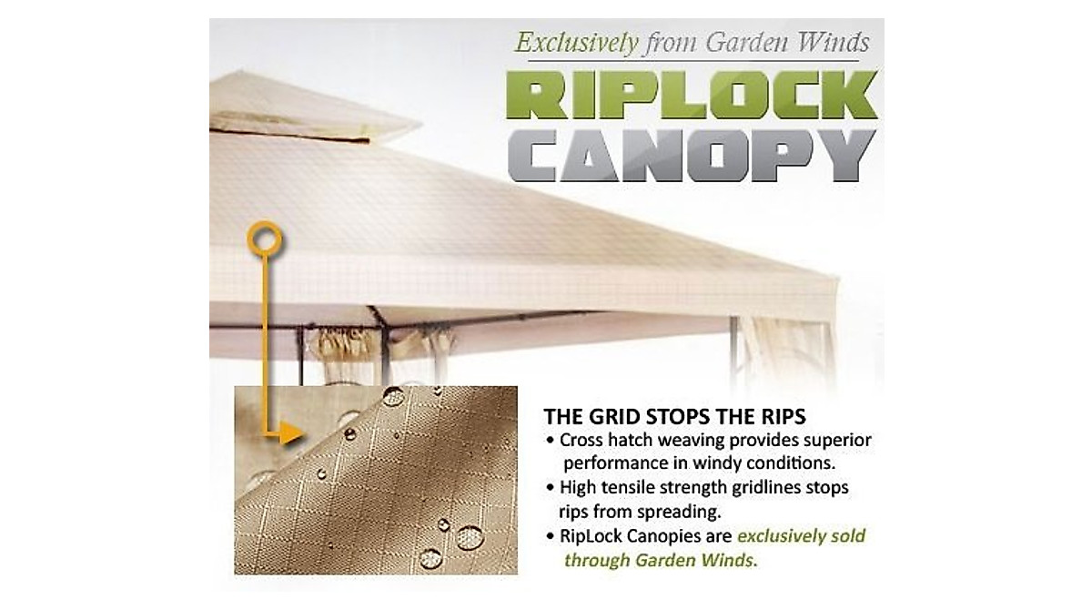 Garden Winds Havenbury Gazebo Replacement Canopy - RipLock 500