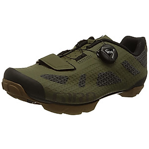 Giro Rincon Men Clipless Mountain Bike Shoes - Olive/Gum (2021), 46