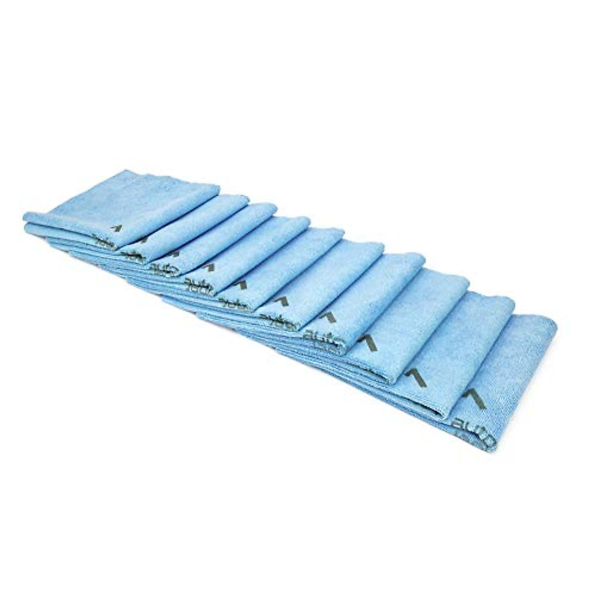 Autofiber [Quadrant Wipe] Premium Coating Leveling Towel (16"x16") 10 Pack (Blue)