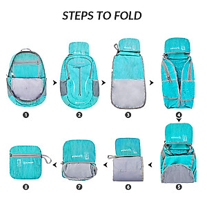 ZOMAKE Small Hiking Backpack, 25L Lightweight Travel Backpack Packable Backpack Daypack for Women Men