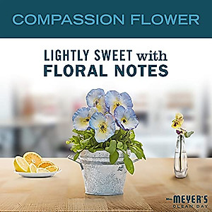 MRS. MEYER'S CLEAN DAY Liquid Dish Soap, Biodegradable Formula, Compassion Flower, 16 fl. oz
