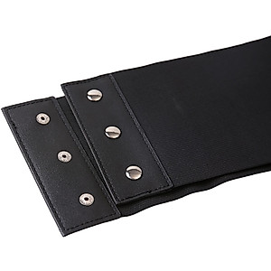 Hoerev Corsets Belt Tops Leather Vest Pirate Halloween Costume Lace Up Waist Belt Bustiers Corsets For Women