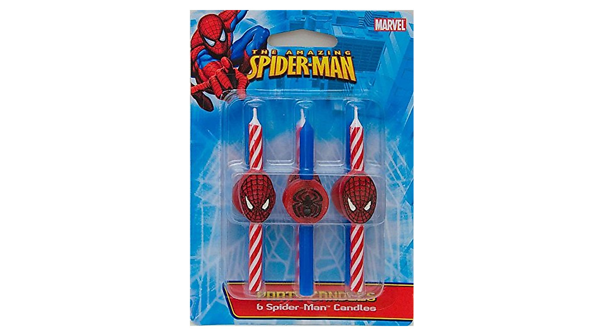 Spider-Man Candles - Vibrant 36-Piece Cake Toppers for Parties