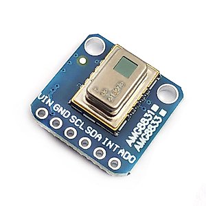 DEVMO AMG8833 88 IR Thermal Camera Sensor Breakout Imager Array Temperature Sensor Module Grid-Eye 8x8 Infrared Camera Module Array Board IIC I2C 3-5V Compatible with Ardu-ino Rasp-Berry Pi AMG-8833
