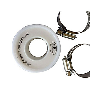 FibroPool Professional 1 1/2" Swimming Pool Filter Hose Replacement Kit (6 Feet, 2 Pack)