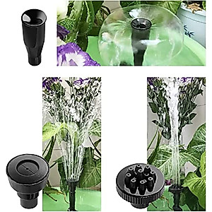 Saim Fountain Nozzle Kit,Water Fountain Spray Head Kit for Garden, Set of 8 pieces, Large