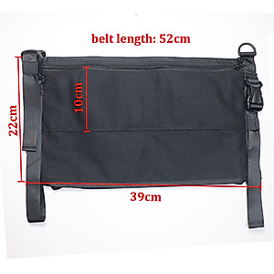 CAMSTIC Yoga Mat Carrier Strap Shoulder Bag with Large Compartment Zipper Pocket, Black