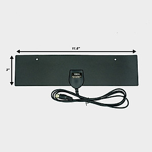 New Vista Wide-Span Flat Field Digital HDTV Antenna by Free Signal TV. Designed for High Performance HD/4K Local OTA TV Reception and Easy Passive No-Power Indoor Installation