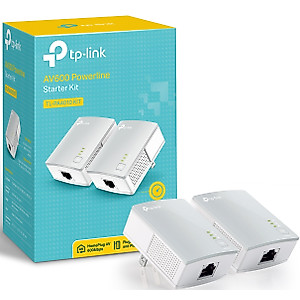 TP-LINK TL-PA4010KIT AV600 Nano Powerline Adapter Starter Kit, up to 500Mbps(Renewed)